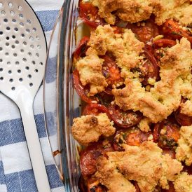 Student Suppers: Tomato & Cornbread Crumble | Rachel Phipps