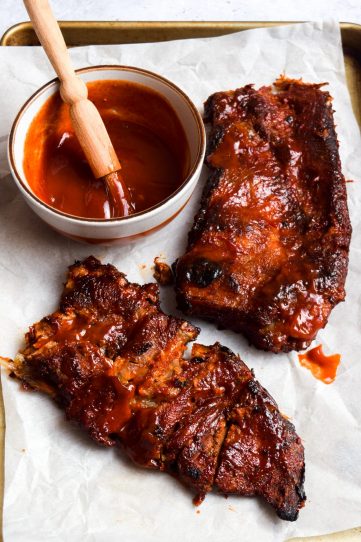 Best Ever Barbecue Ribs (Oven + Barbecue Options) | Rachel Phipps