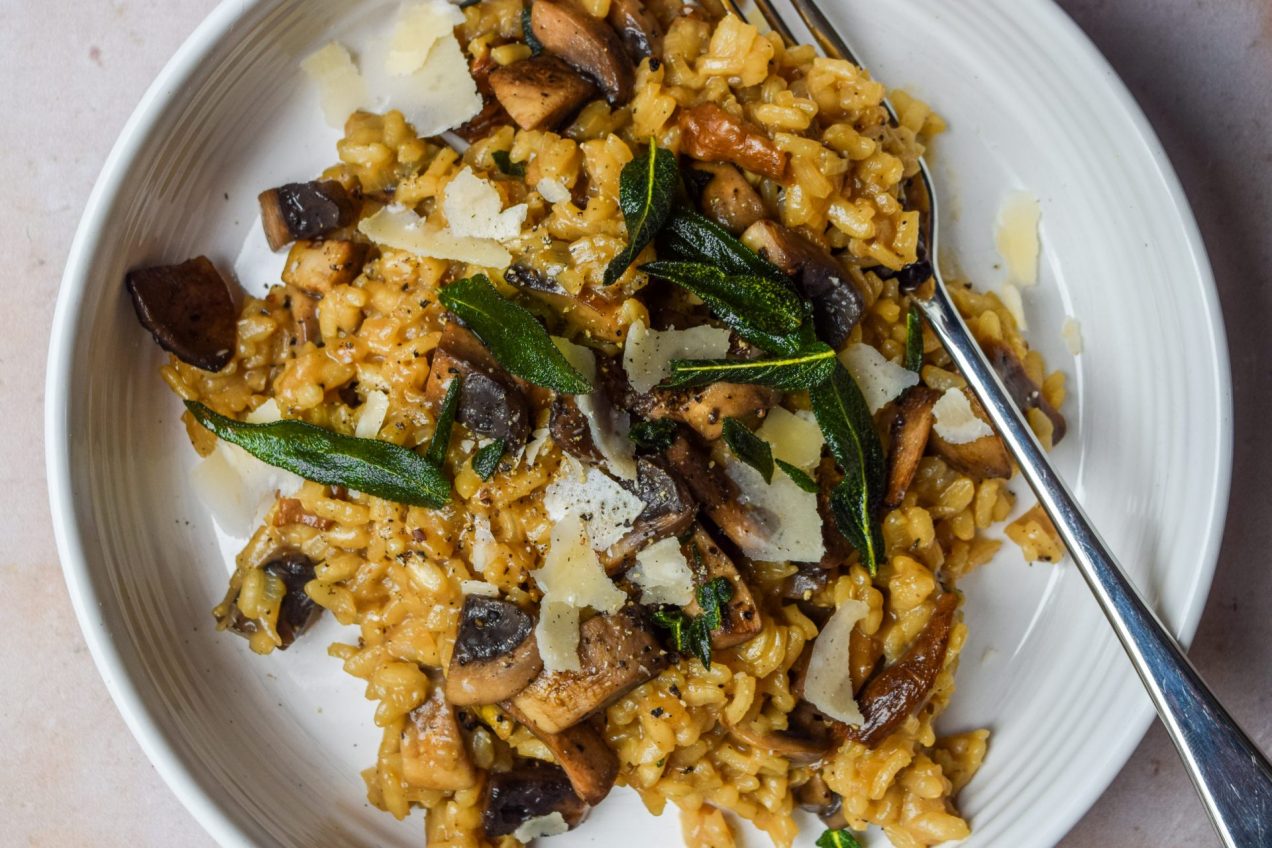 Easy Mixed Mushroom Risotto | Rachel Phipps