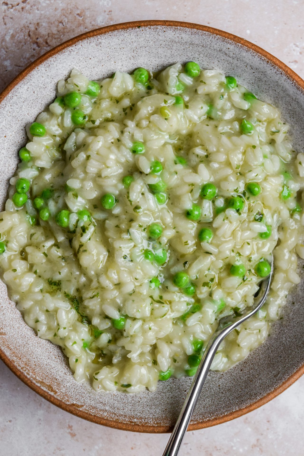 Wild Garlic Butter & Pea Risotto | Rachel Phipps