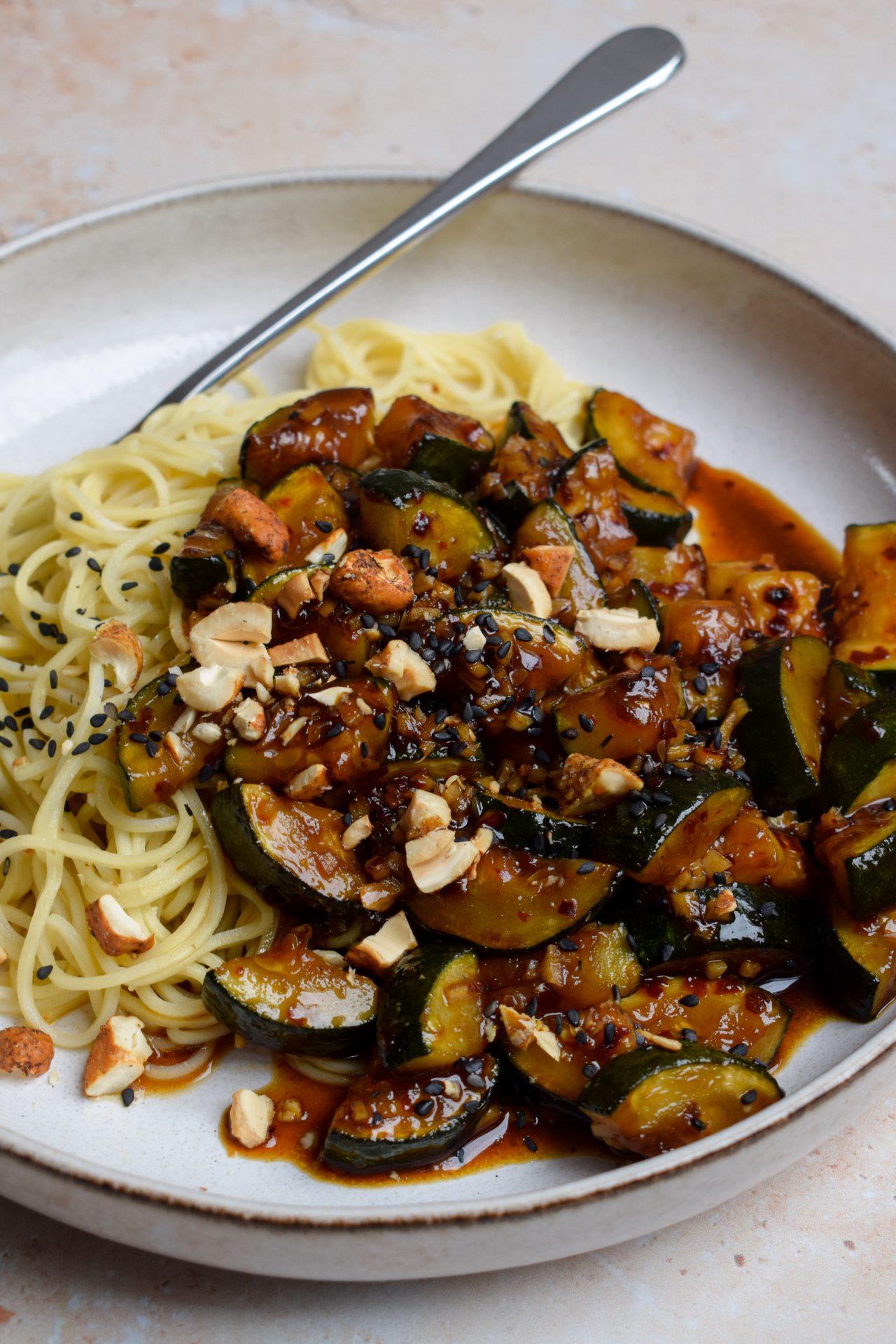 Chilli Garlic Courgette Stir Fry | Rachel Phipps
