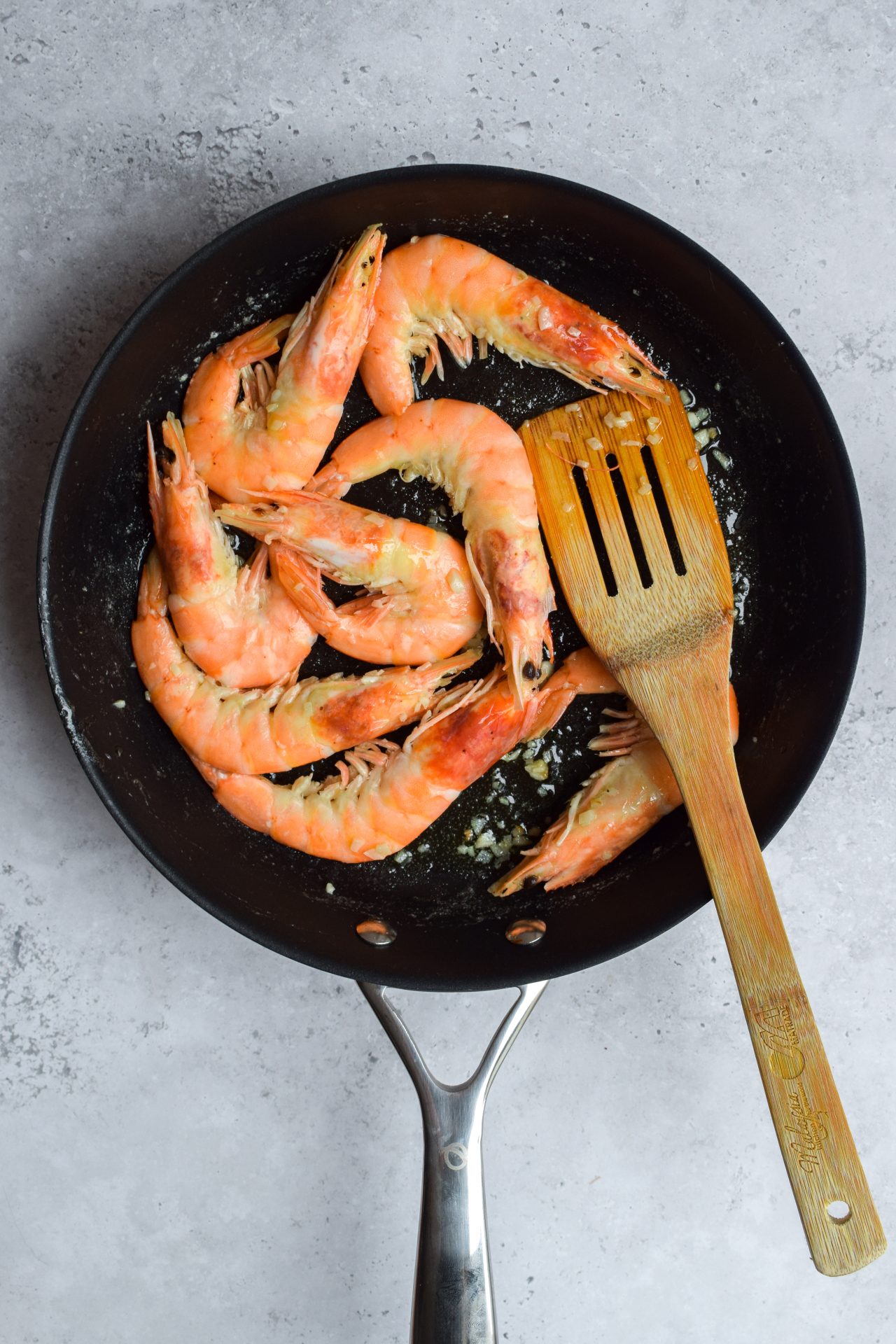 Pan Fried King Prawns In Garlic Butter | Rachel Phipps