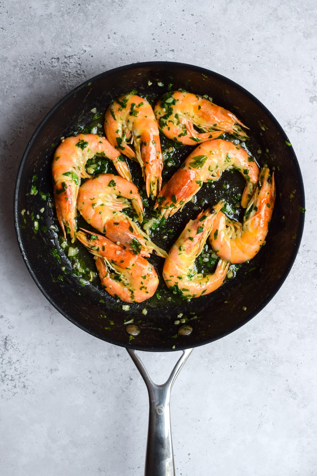 Pan Fried King Prawns In Garlic Butter | Rachel Phipps