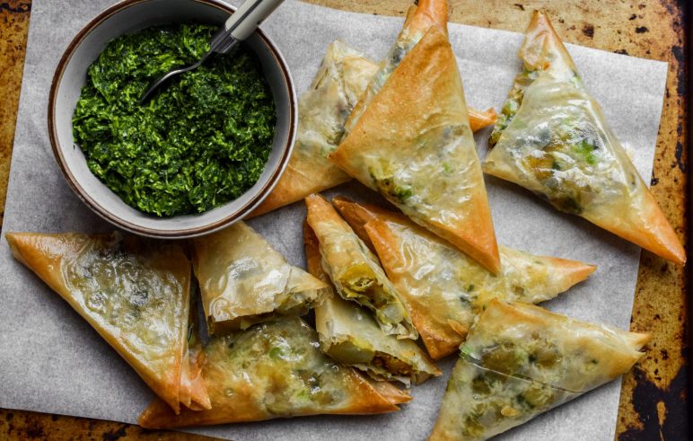 Air Fryer Samosas with Filo Pastry | Rachel Phipps