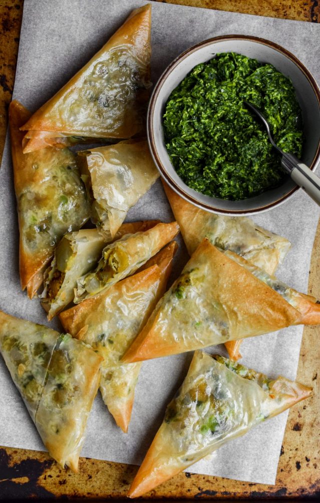 Air Fryer Samosas with Filo Pastry | Rachel Phipps