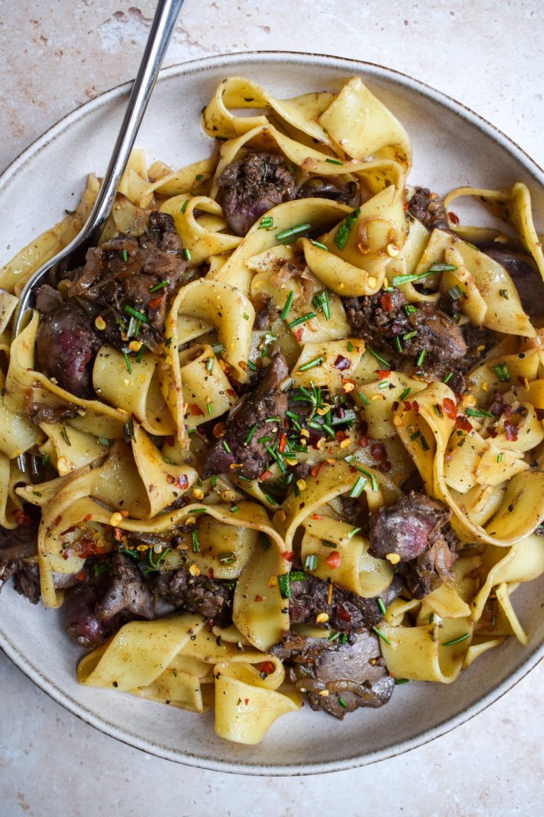 Chicken Liver Pappardelle | Rachel Phipps
